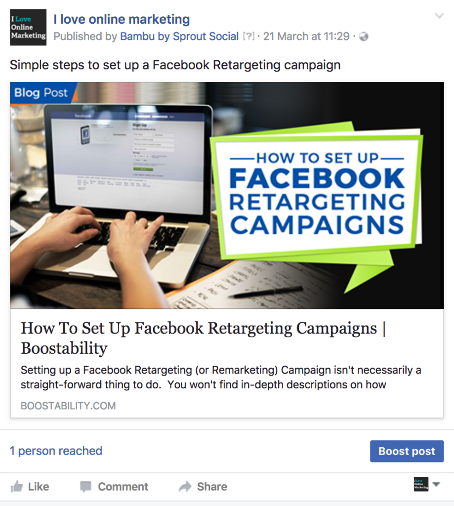 Social PPC: How To Boost A Facebook Post | Blog